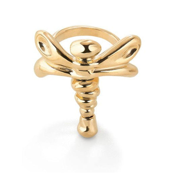 Ser Rebelde 18K Gold Plated Ring - ANI0820ORO000 - UNO de 50