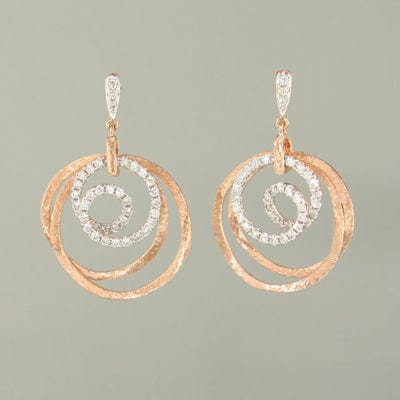 18k Rose Gold & Diamond Earrings - E0465-RG - Paramount Gems