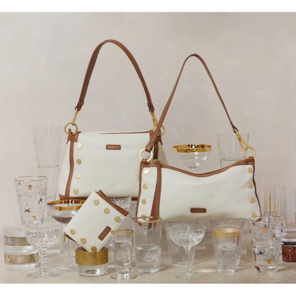 BRYANT MED - Courtyard Cream/Brushed Gold - Hammitt