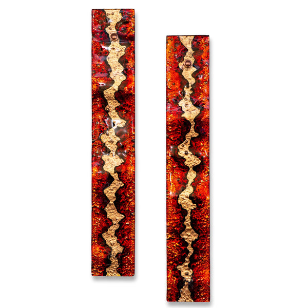 "Copper Canyon Slice" 50x6 - Gravity Glass