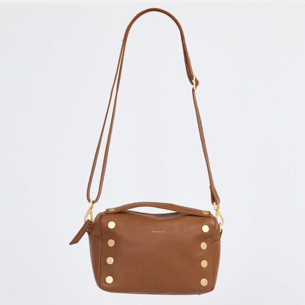EVAN CROSSBODY SML - Mahogany Pebble/Brushed Gold Red Zip - Hammitt
