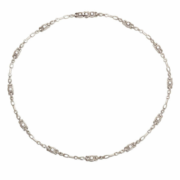 Platinum and Diamond "Path" Necklace - N-22P - Alex Sepkus