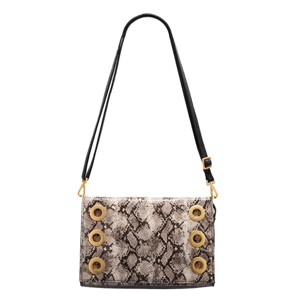 MONTANA CLUTCH SML - Contrast Snake/Brushed Gold - Hammitt