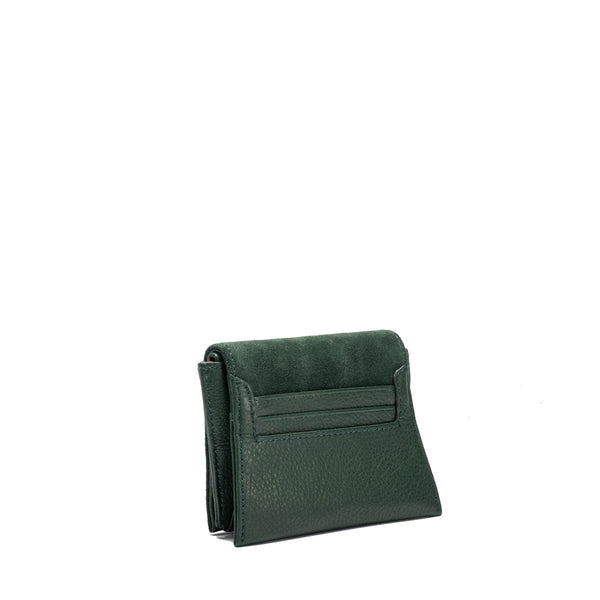 ALLEN WALLET - Green Room Suede/Brushed Gold - Hammitt