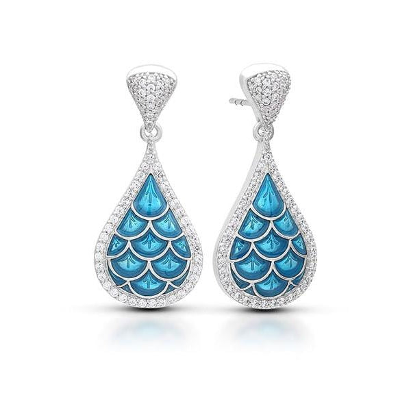 Marina Sea Blue Earrings - Belle Etoile