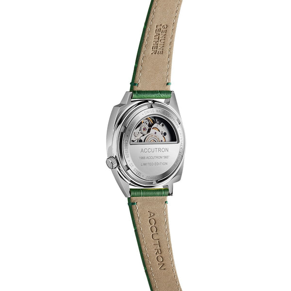 Football Cross Hatch Watch - Green - Accutron