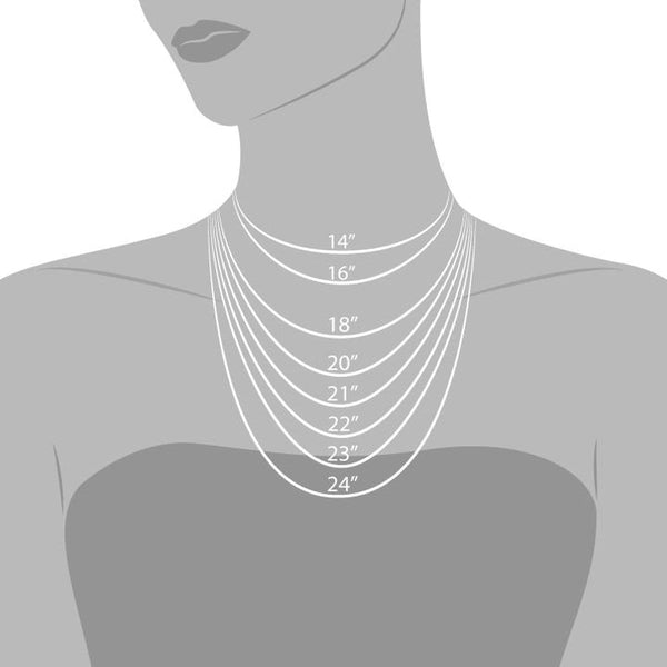 Sterling Silver 21" Adjustable 3mm Loose Rope Chain - Marahlago Larimar