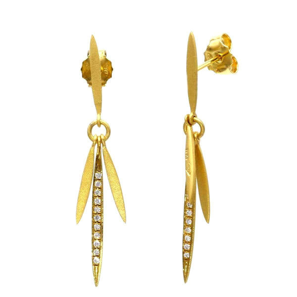 14K Gold & Diamond Earrings - M6944 - Marika