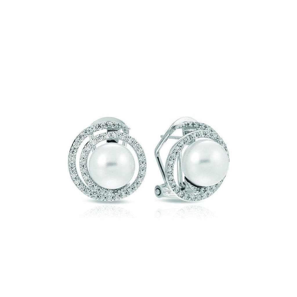 Thea White Earrings - Belle Etoile