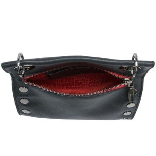 TONY SML - Black/Brushed Gold Red Zip - Hammitt