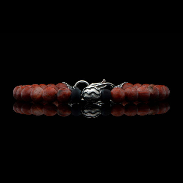 Men's Brookings Red Jasper Bracelet - BB48 RSJ - William Henry