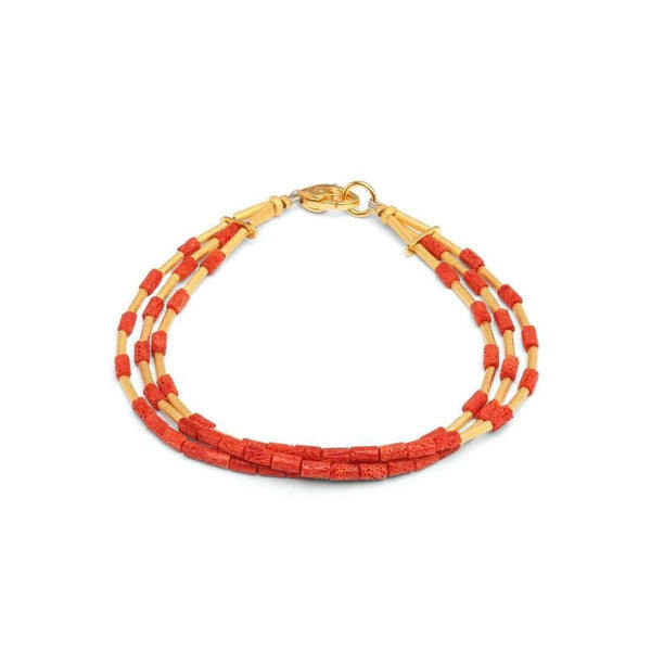 Clema Red Sponge Coral Bracelet - 82060296 - Bernd Wolf