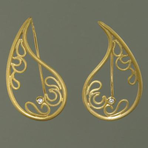 14K Gold & Diamond Earrings - M3812 - Marika