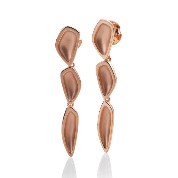 Rose Gold Plated Sterling Silver Earrings - 14/02632-R - Breuning