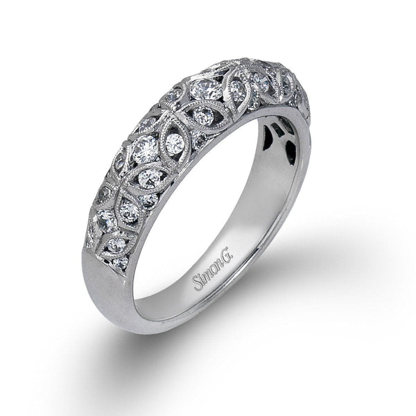 Serenade Anniversary White Gold & Diamond Band - MR1523-W - Simon G.